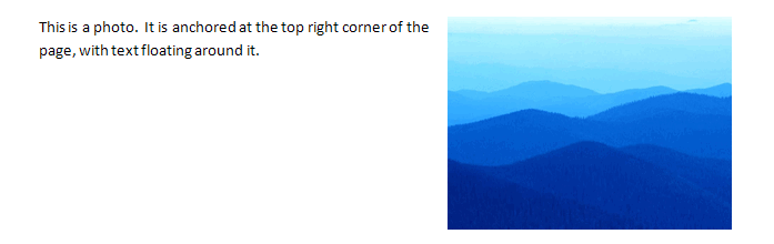 Office Open XML - DrawingML - Object in a Word Processing Document - Floating