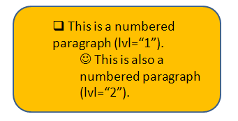 Office Open XML - DrawingML - Shapes - Text - Bullets and Numbering